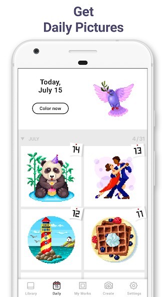 Pixel Art - color by number - Play Mini Games on LittleGames for free ...